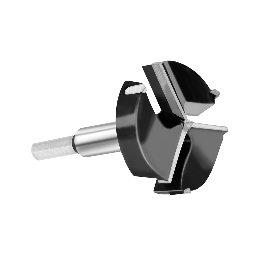 1PC Black Three Blade Woodworking Alloy Hole Opener 25-60mm Wooden ...