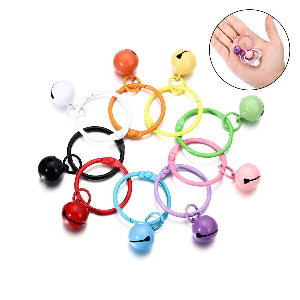 5pcs-Colorful-Christmas-Bells-Bead-With-Keyring-Jingle-Bell-Party ...
