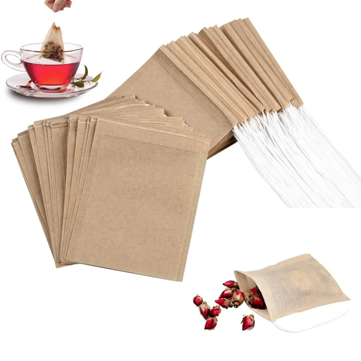 500-1000pcs-Biodegradable-Paper-Tea-Bag-with-Drawstring-Eco-Friendly-Tea-Filter-Empty-Tea-Bags ...