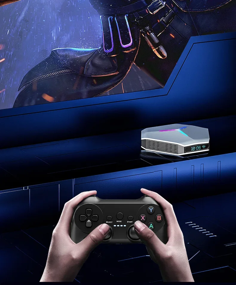 X10 Wireless Video Game Console 4K HD TV Game Stick 5G WiFi Dual System ...