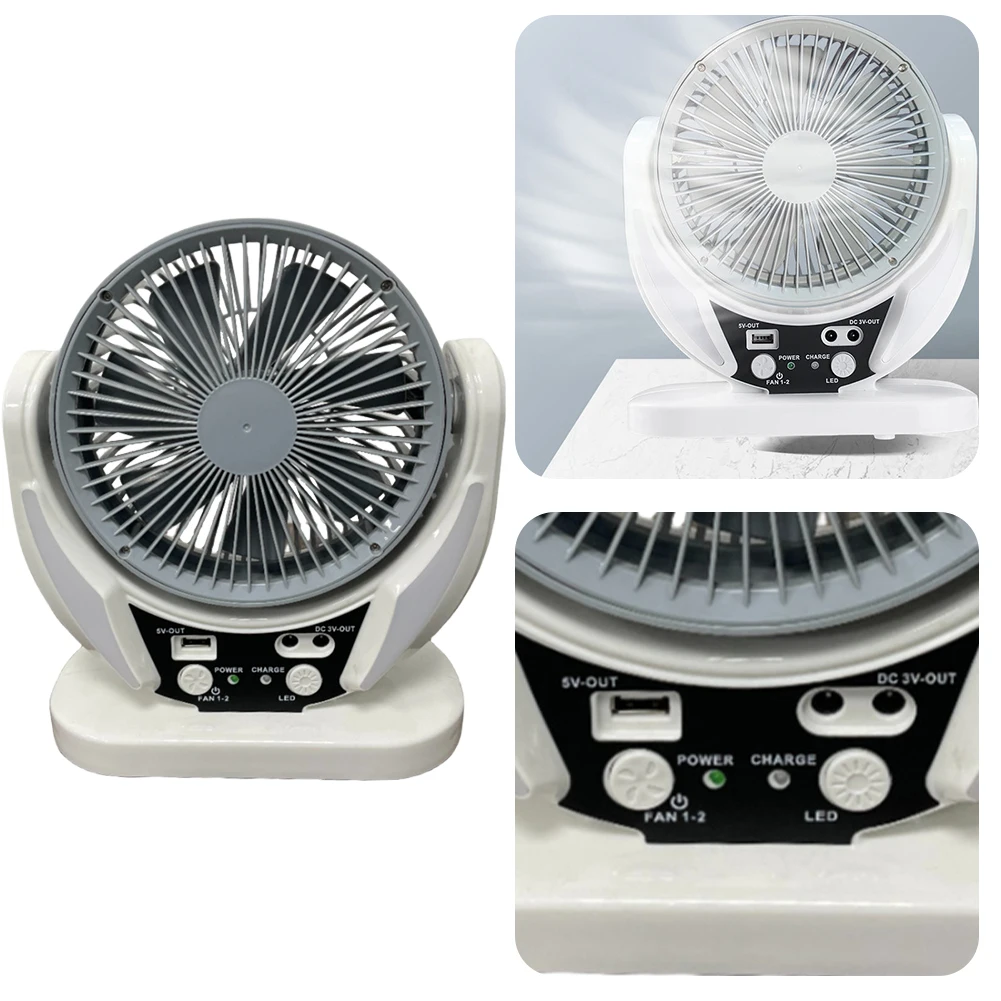 Solar-Powered-Outdoor-Camping-Fan-with-Solar-Panel-LED-Light-Desktop ...