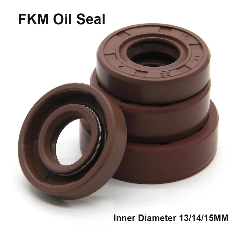 2Pcs-Brown-FKM-Framework-Oil-Seal-TC-Fluoro-Rubber-Gasket-Rings-Cover ...