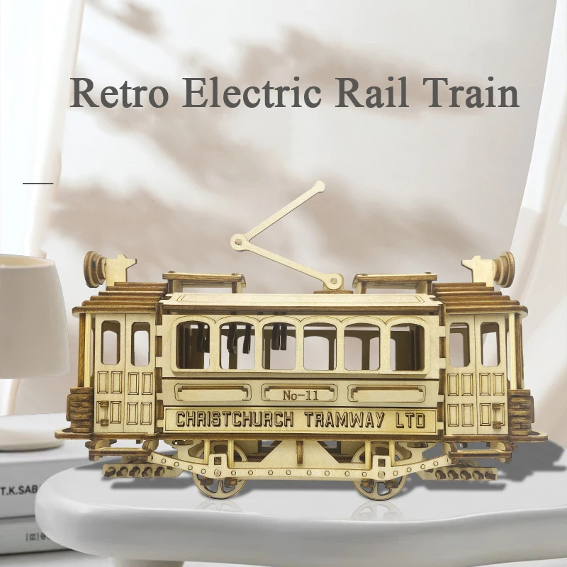 New-3D-Wooden-Puzzle-Retro-Tram-Model-Building-Kits-Christchurch ...