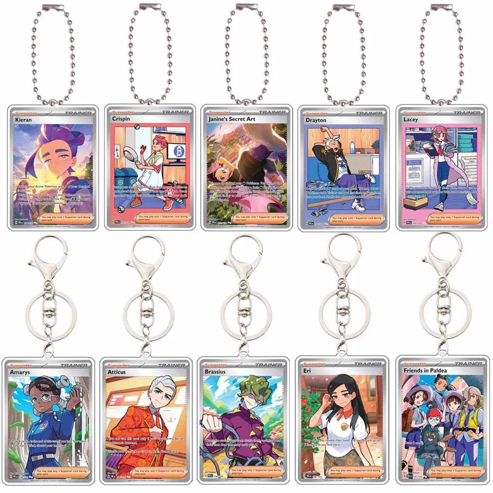 Pokemon Key Chain Anime Kieran Janine Drayton Raifort Mela Eri Brassius ...
