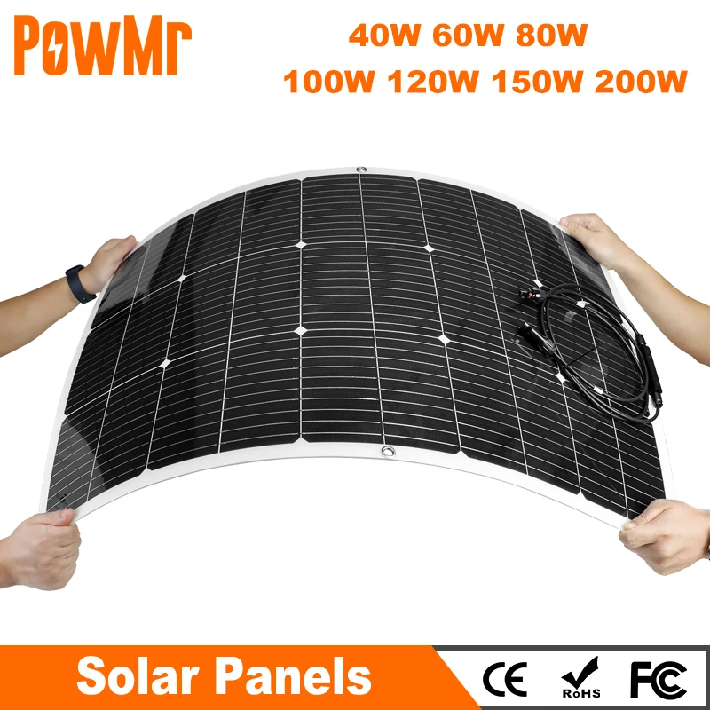PowMr-paneles-solares-port-tiles-flexibles-40W-60W-80W-100W-120W-150W ...