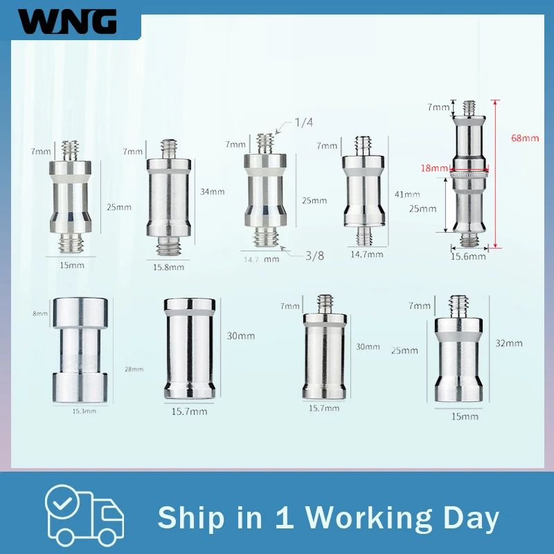 1-4-to-3-8-Female-Screw-Convert-Adapter-Spigot-Stud-Male-Adapter-Metal ...
