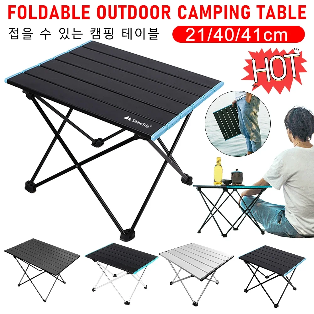 Ultralight Portable Folding Camping Table Foldable Outdoor Dinner Desk ...