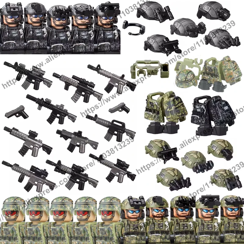 Military-Army-Figures-Building-Blocks-US-101st-Airborne-Division-OCP ...