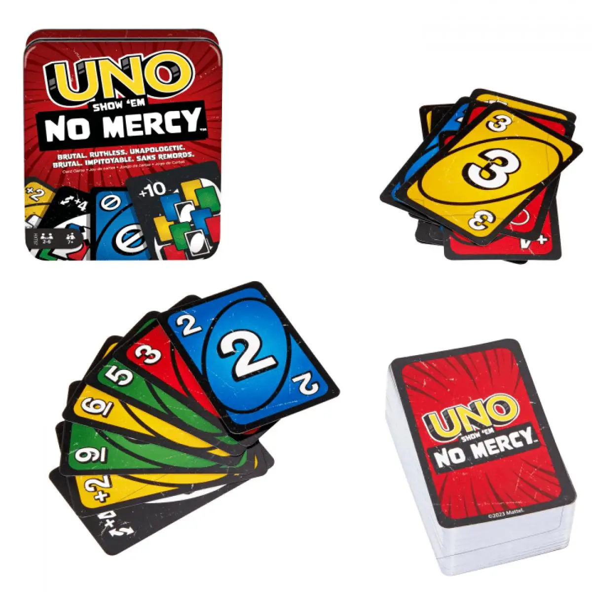 UNO-Show-Em-No-Mercy-juego-de-cartas-para-ni-os-y-adultos-juego-de ...