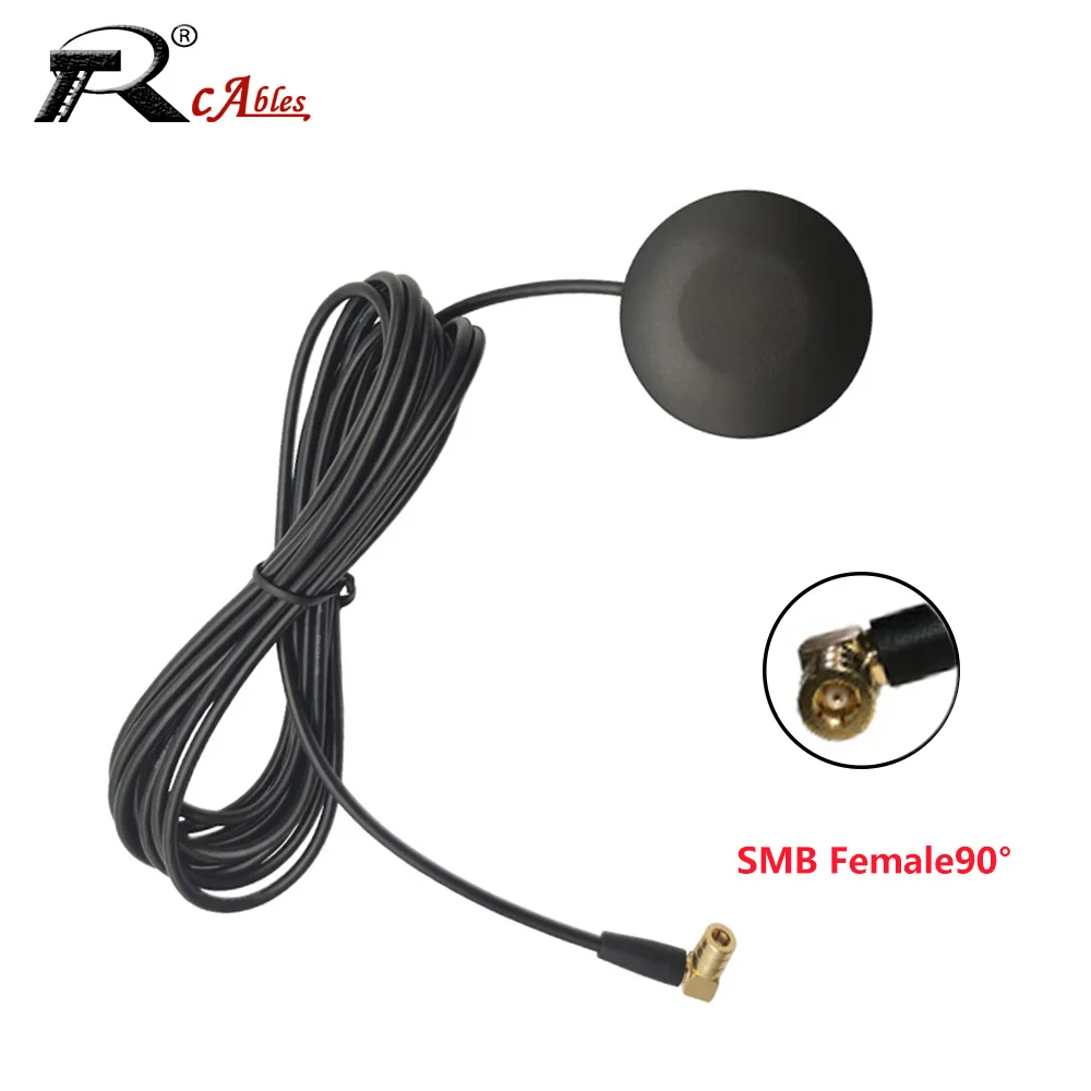 1PC-High-Gain-18DB-Round-Antenna-Pasted-With-SMB-Car-Radio-DAB-DAB ...