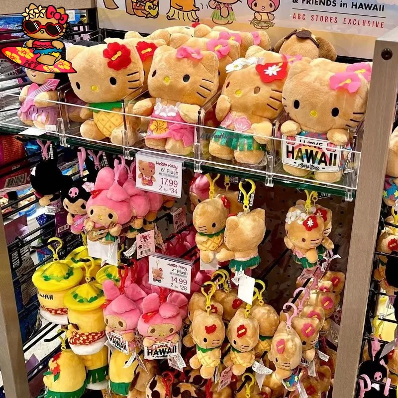 Black-Hello-Kitty-Beach-Series-Hawaiian-Kawaii-Cute-Keychain-Bag ...