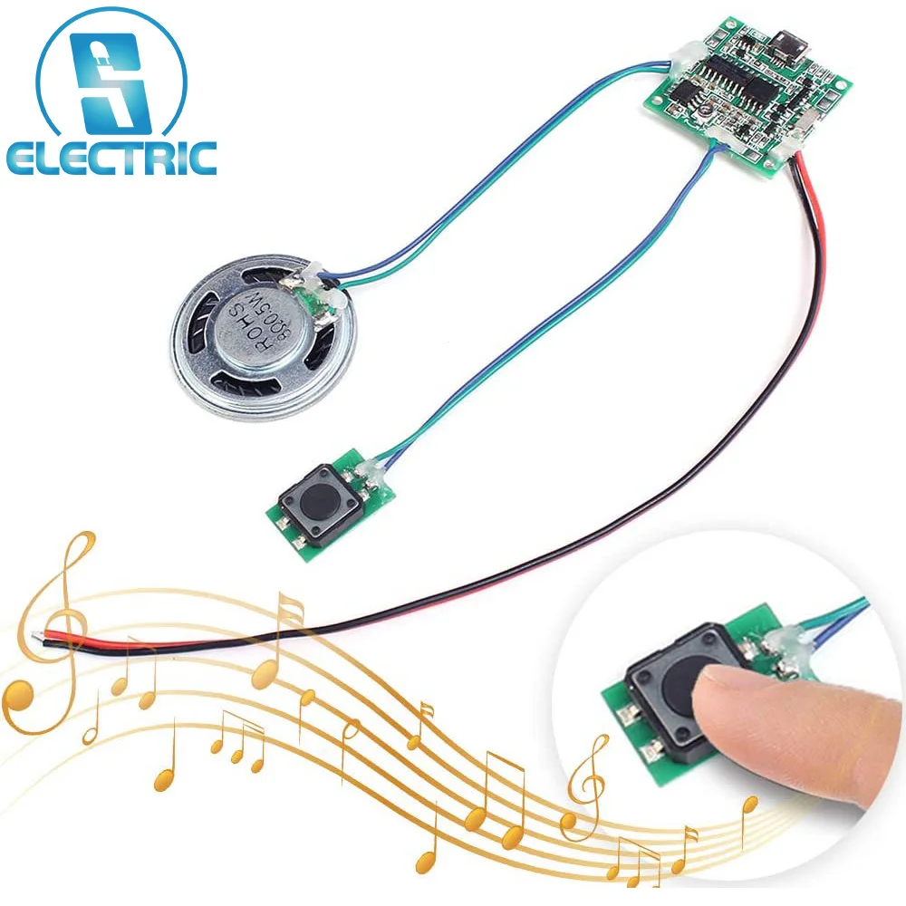 Recordable-Sound-Module-Button-Control-Sound-Chip-8M-MP3-WAV-Music ...