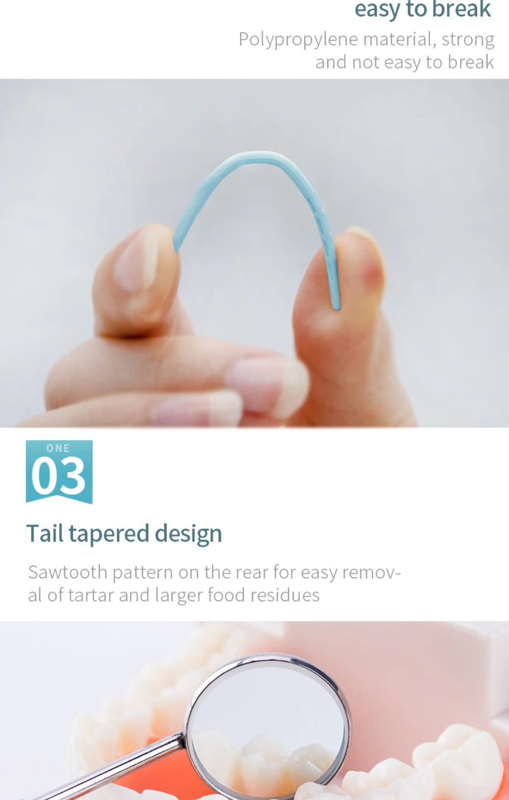 La couleur verte Cure-dents en plastique Double tête, 1100 pièces ...