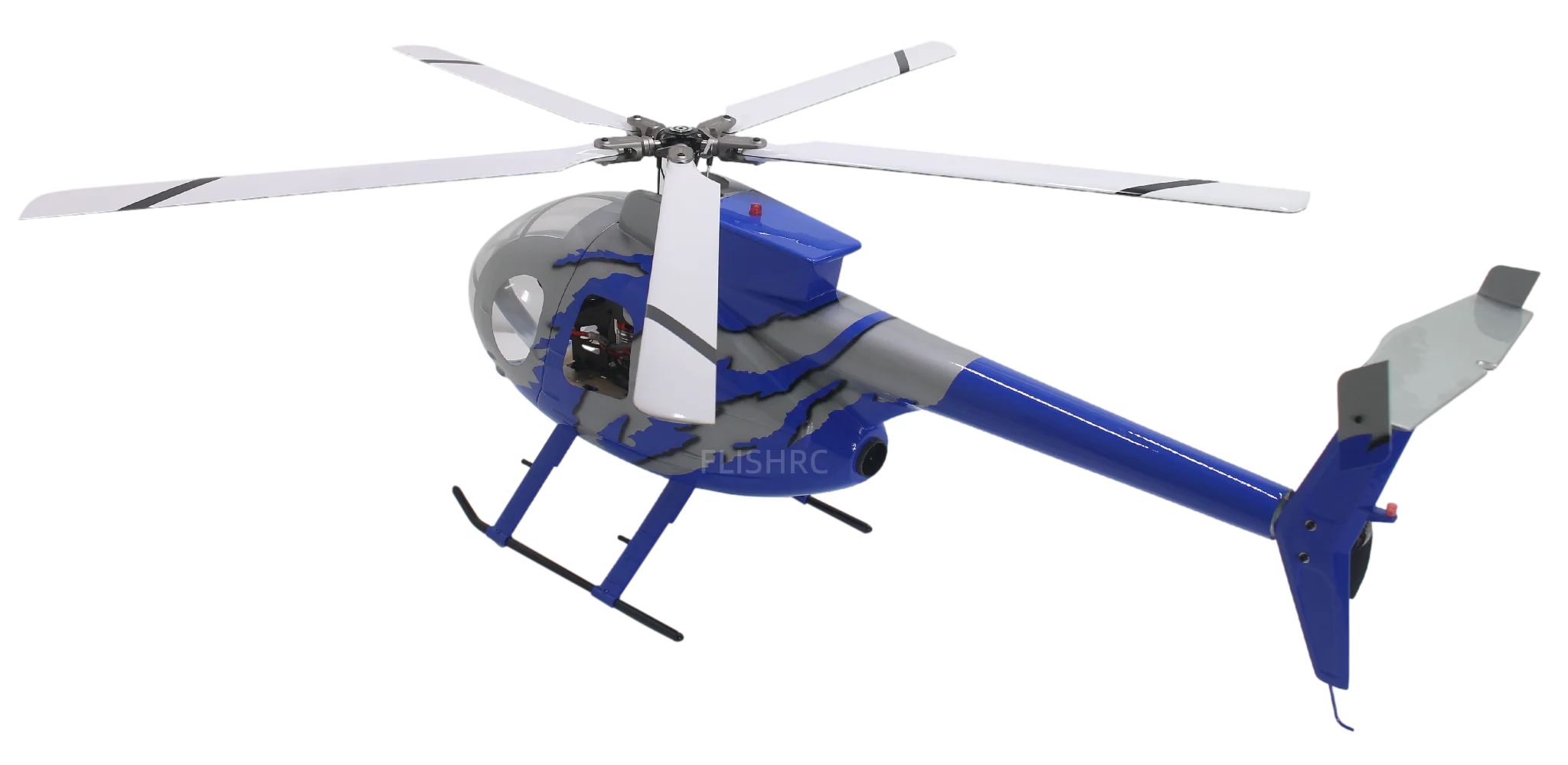 FLISHRC Roban MD-500E MD500 G-Jive 500 Size Helicopter Scale Five Rotor ...