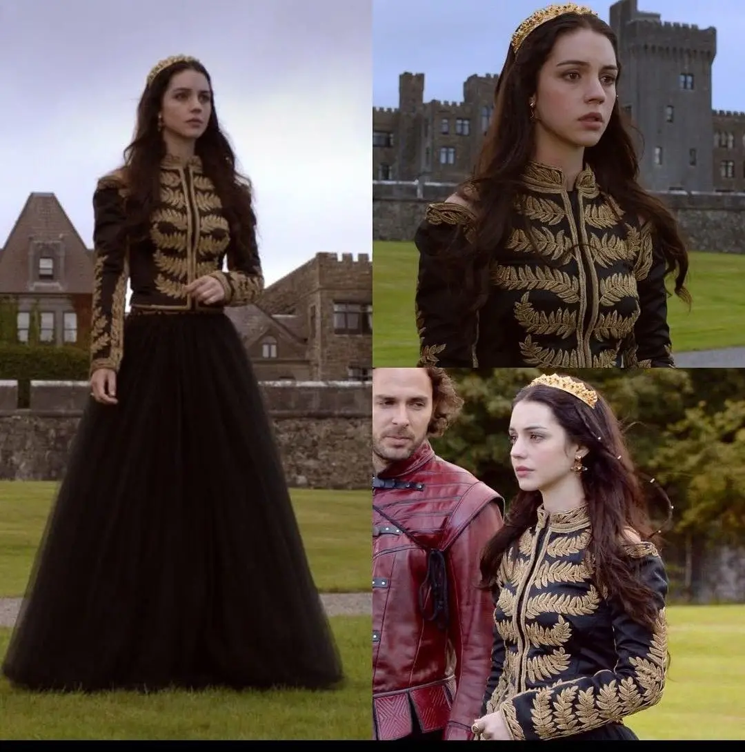 Women-Gothic-Steampunk-Military-Dress-Set-Queen-Mary-Stuart-Cosplay-Costume-Outfits-Luxury ...