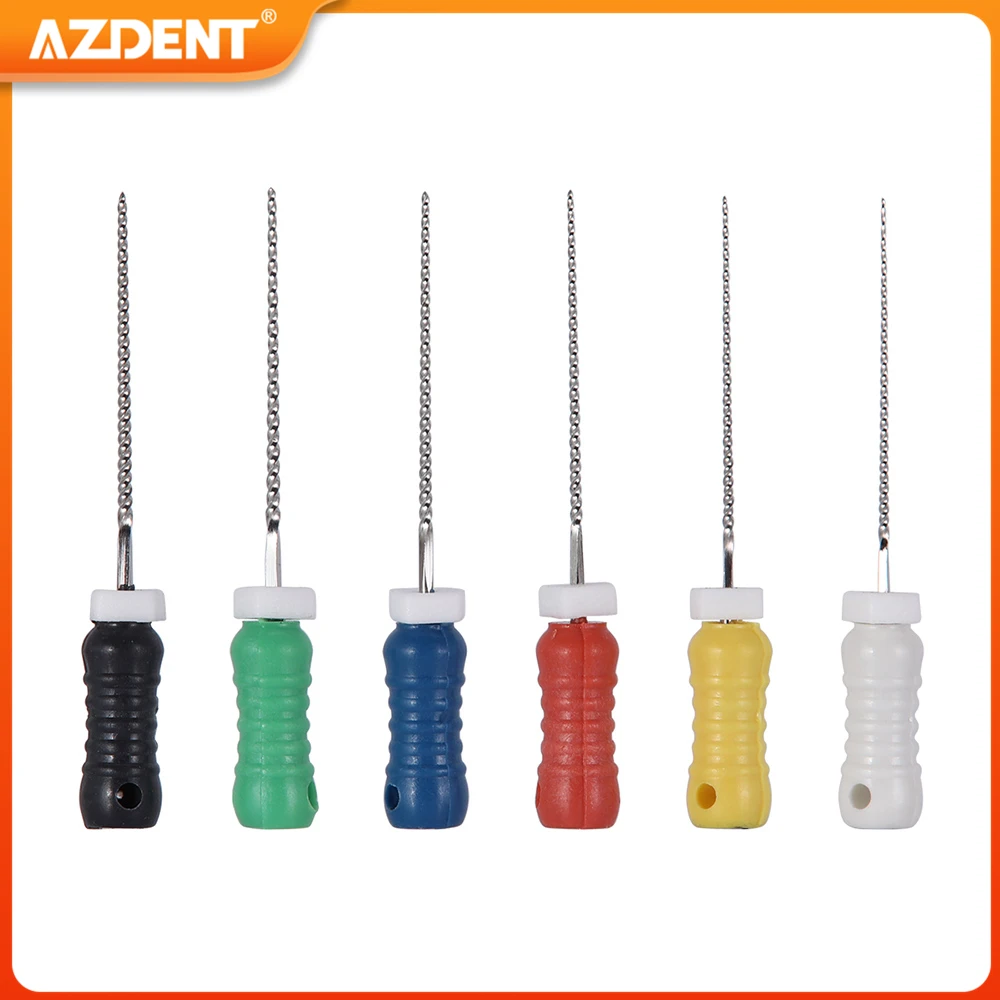 Azdent 6pcs/box Dental Endo K-files Hand Use Root Canal File Stainless ...