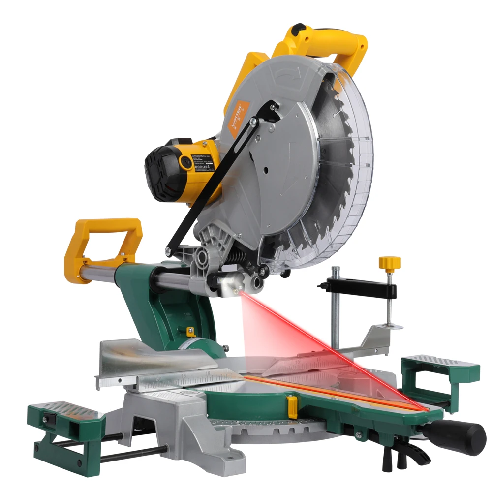 LUXTER-12inch305mm-Sliding-Wood-Miter-Saw-Single-Bevel-With-Laser-LED ...