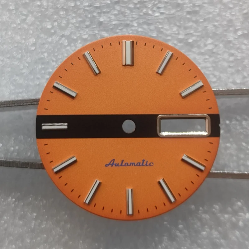 NH36-Dial-28-5mm-Bar-Engraved-Studs-Orange-White-Black-Green-Luminous ...