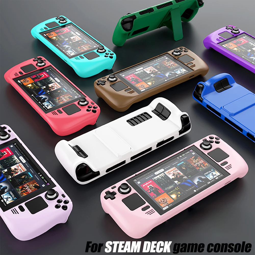 For-Steam-Deck-Game-Console-Cover-Shell-with-Bracket-Shockproof ...