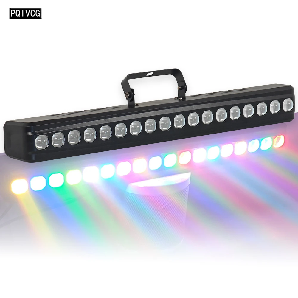 Light-curtain-lights-18x3w-RGB-Full-color-LED-DMX-stage-light-bar-dj ...