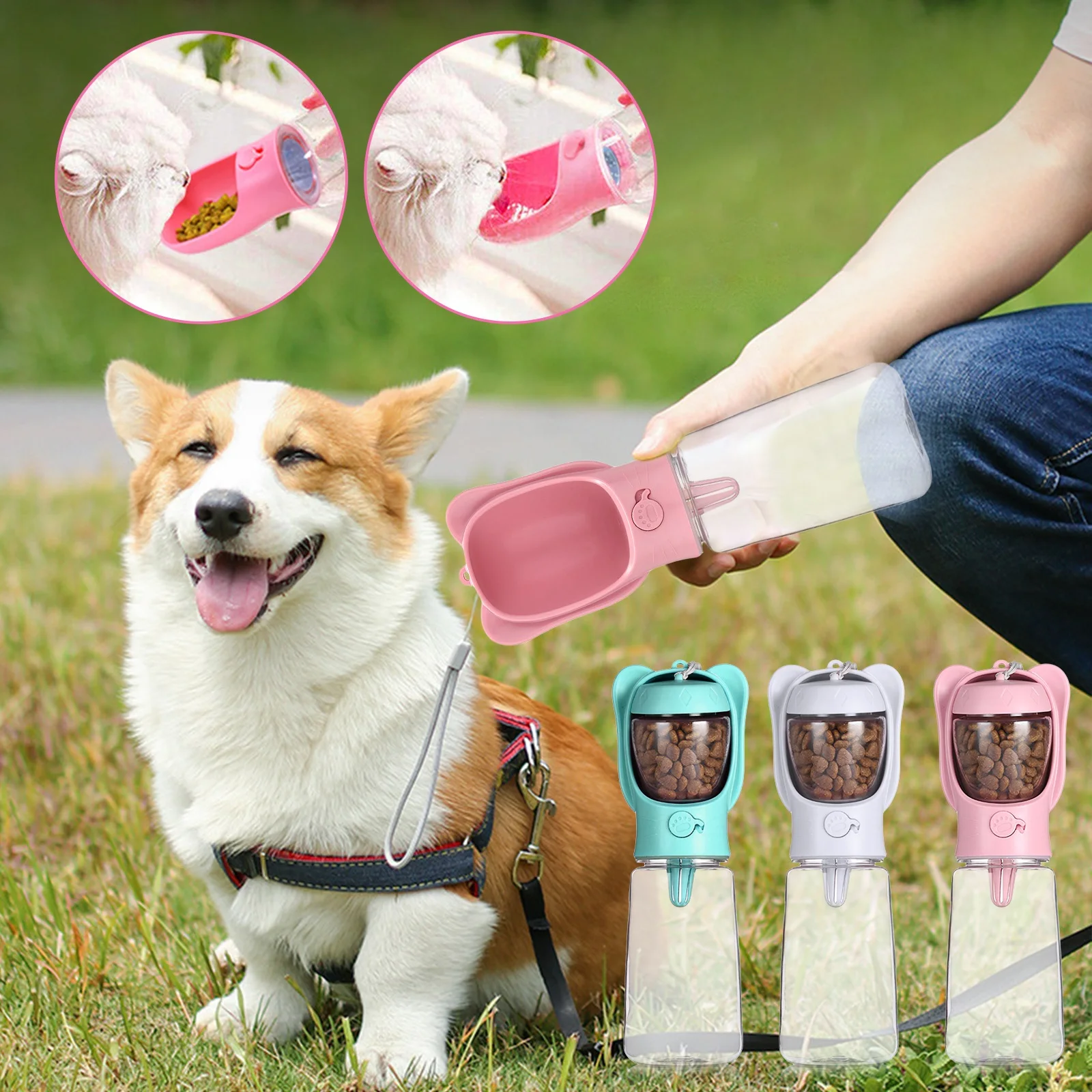 Portable-Dog-Water-Bottle-For-Small-Large-Dogs-Bowl-Outdoor-Walking ...