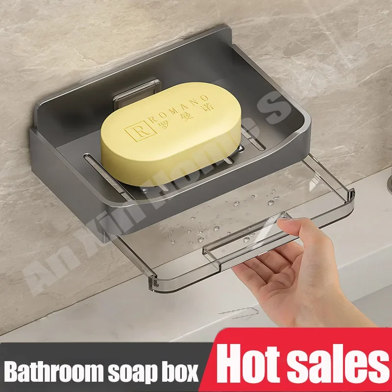 Wall-Mounted-Soap-Box-Perforated-Suction-Cup-Wall-mount-Single-and ...