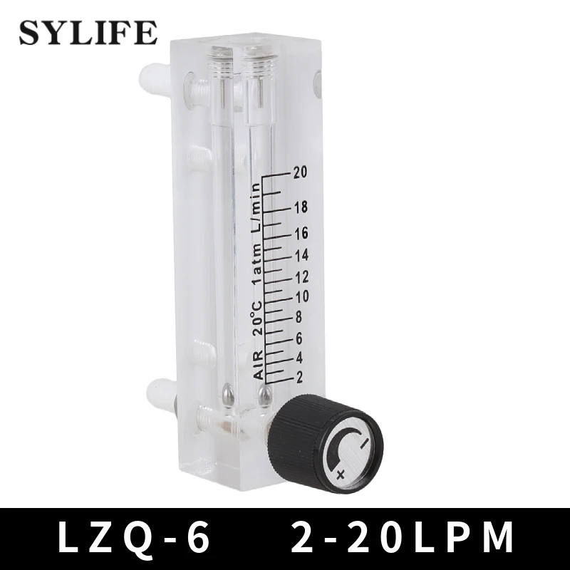 Water Hose Flow Meter Gas Meter 2 To 20LPM Flowmeter With Control Valve ...