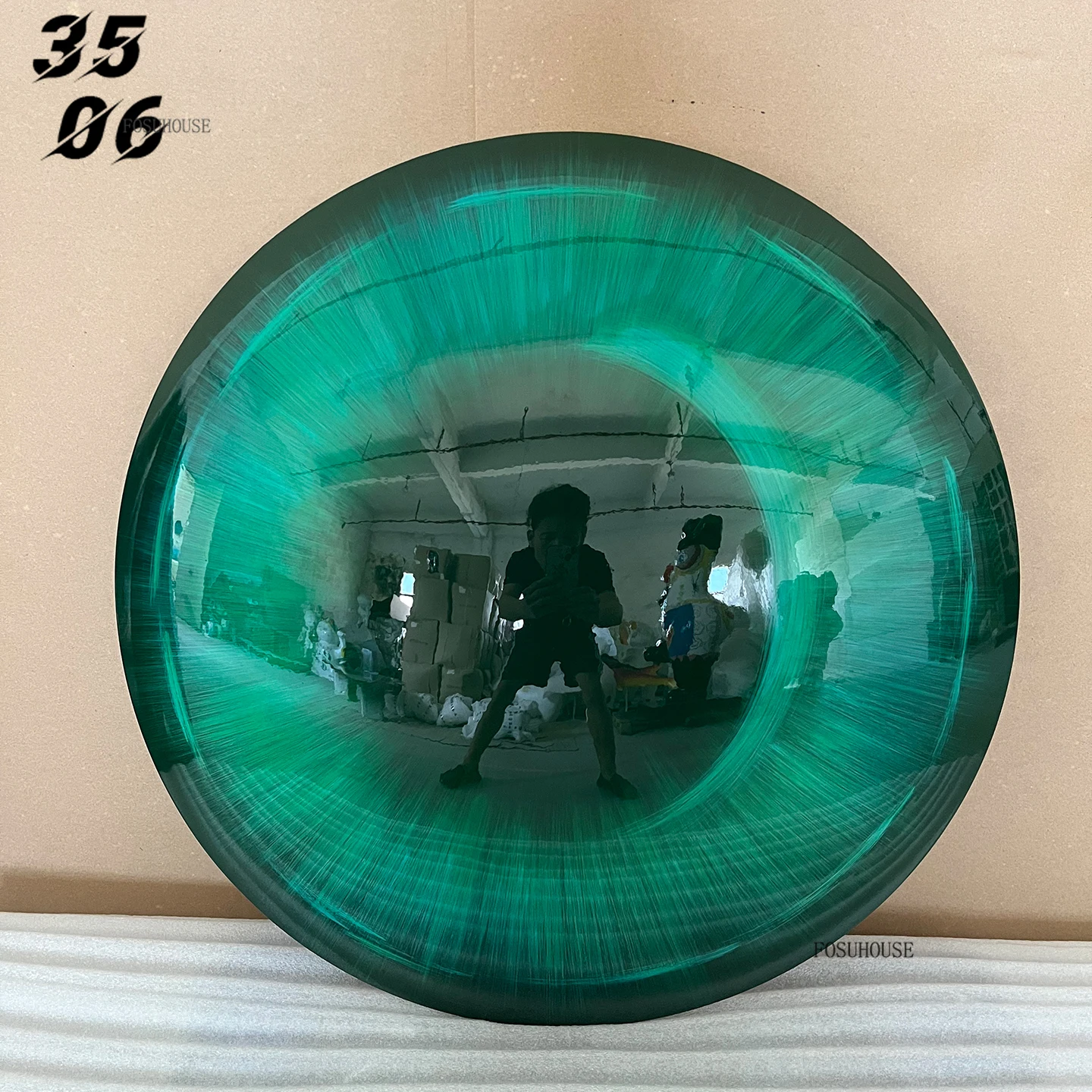 Round Stainless Steel Concave Convex Decorative Mirror Home Living Room ...