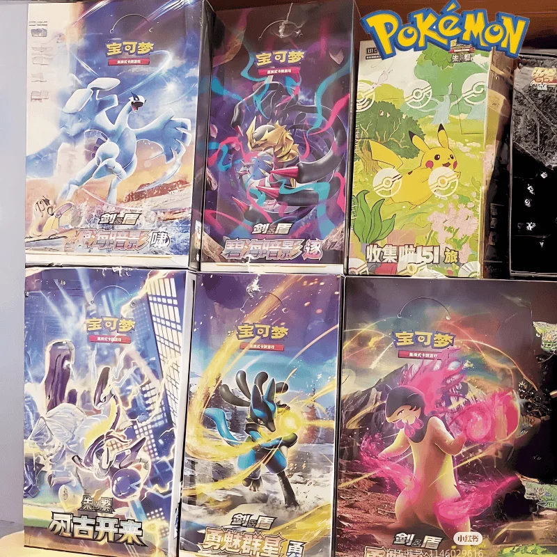 Tarjeta Ptcg de Trading de Pokémon genuina, paquete de refuerzo de ...
