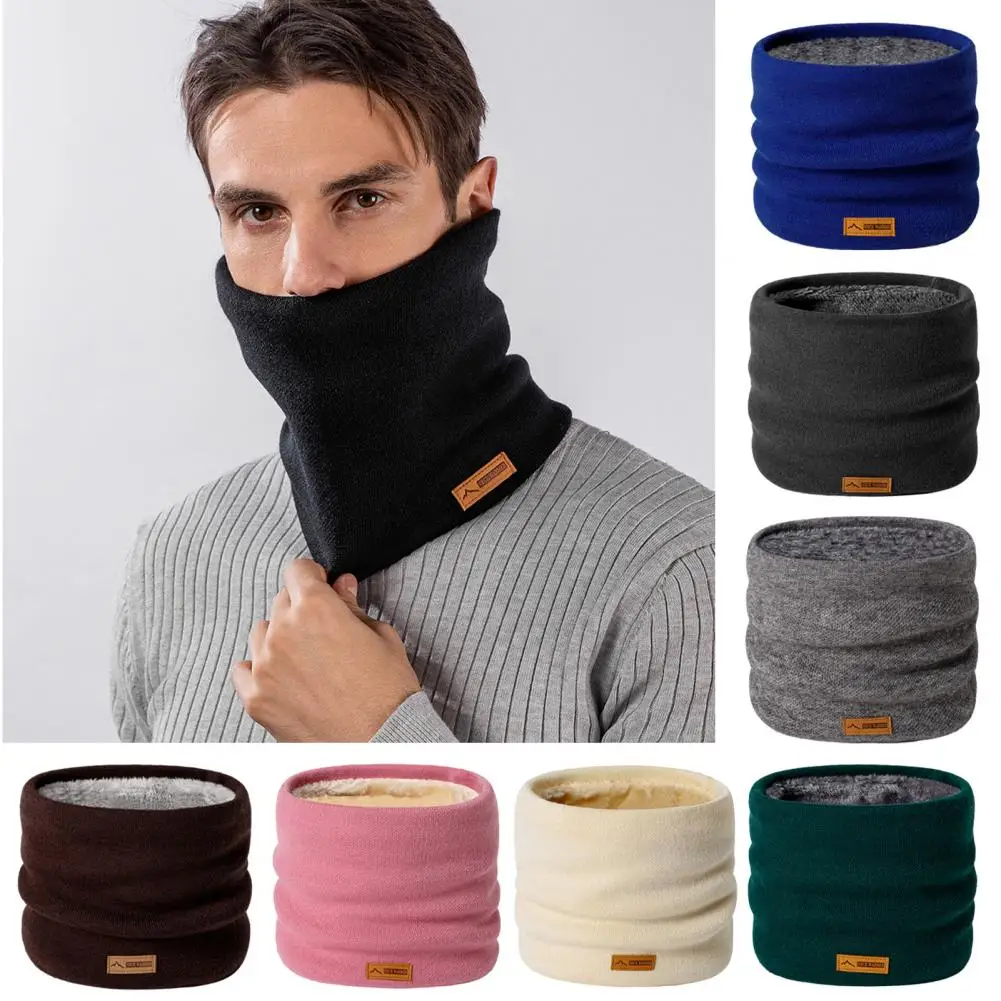 Women-Men-Winter-Neck-Gaiter-Solid-Color-Circle-Loop-Scarf-Solid-Color ...