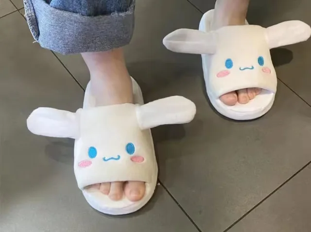 Kawaii Sanrio Cinnamoroll Slippers with Moving Ears – LoliFairies ...
