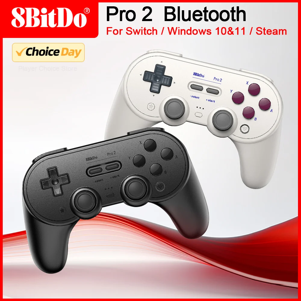 8bitdo-Pro-2-mando-nintendo-switch-Bluetooth-gamepad-con-Joystick-para ...