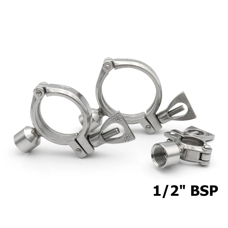 Pipe-Holder-Clamp-Clips-Support-Tube-Hanger-Bracket-304Stainless-Steel ...