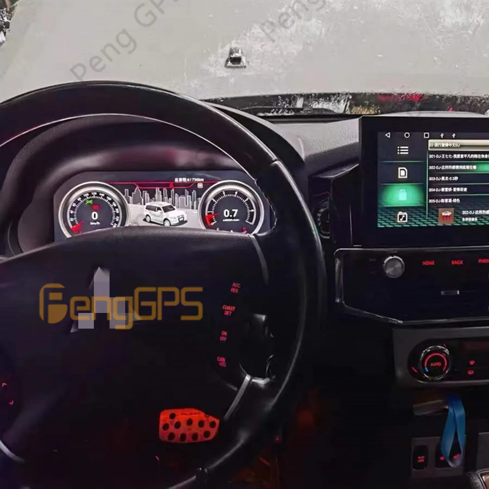 12.3Inch IPS HD Digital Instrument Display For Mitsubishi Pajero 2006 ...
