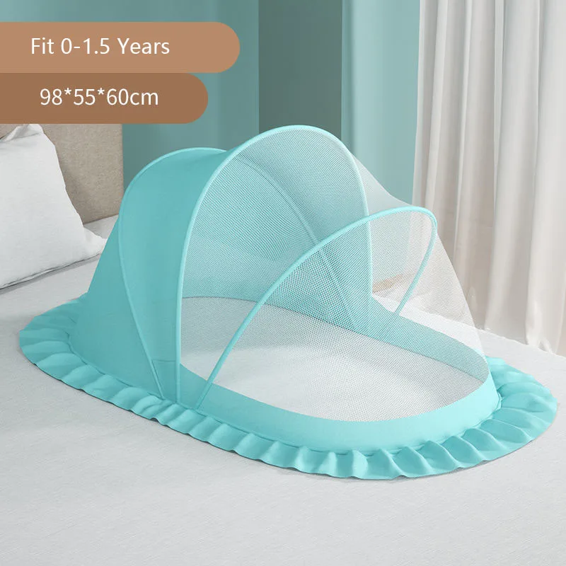 Baby Bed Mosquito Net Foldable Full Coverage Bed Mosquito Netting For ...