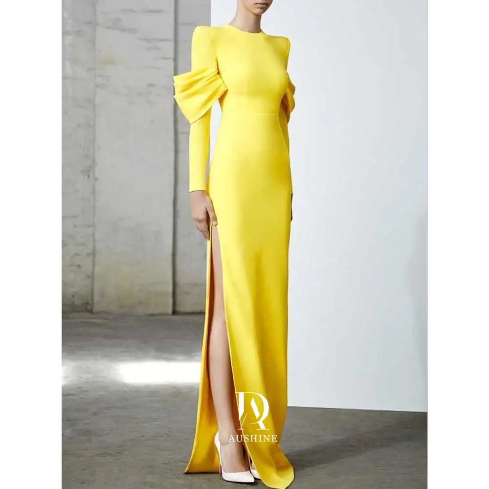 Aushine-Dress-Floor-Length-Luxury-Birthday-Evening-Dress-Full-Sleeves-Summer-Elegant-Wedding ...