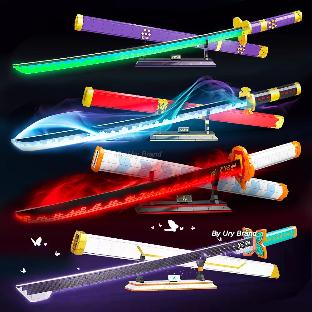 Katana Building Blocks | Anime Swords Building | Nichirin Knife | Toy ...