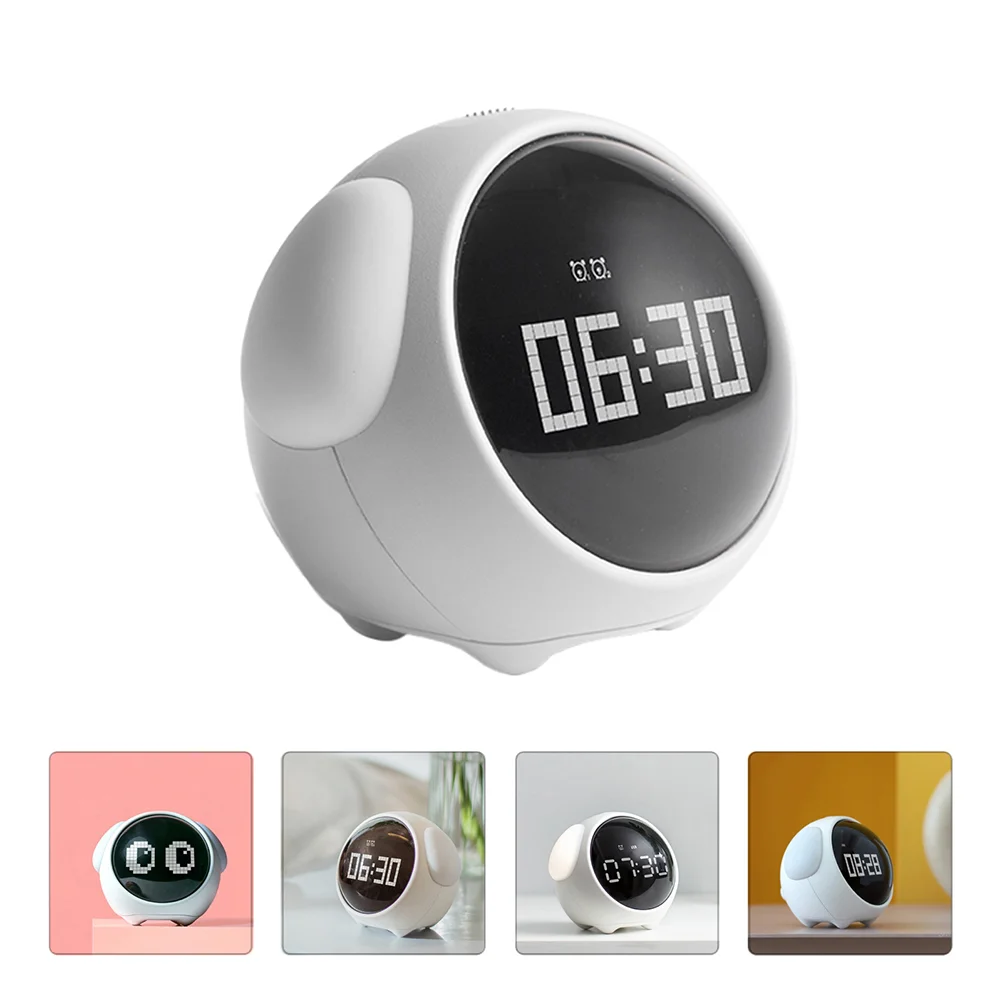 Pixel-Alarm-Clock-Digital-Clocks-Lovely-Kids-Sleep-Expression-PC-LED ...