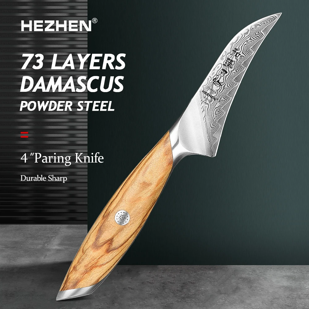 HEZHEN-Flagship-Series-4-Inch-Paring-Knife-73-Layers-Powder-Steel-Core ...