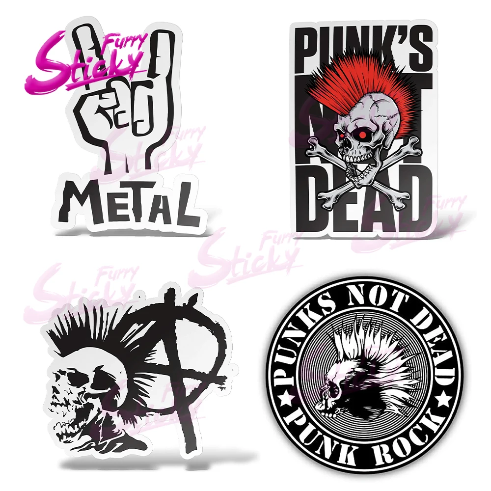 Furry Sticky Car Sticker for Punk Is Not Dead Badge Car Decal for ...