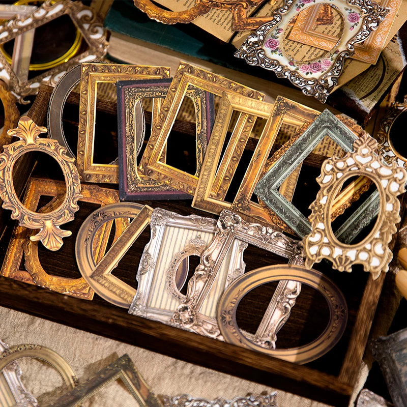 JIANQI-30pcs-pack-Vintage-Cutout-Frame-Decor-Paper-Junk-Journal-DIY ...