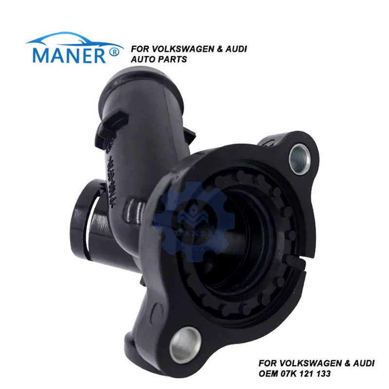 MANERI 07K121133E Coolant Flange Thermostat Housing Fit For VW Jetta ...