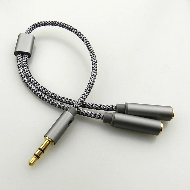 3.5mm Audio Splitter Y Jack 1 Male to 2 Female M/F 3.5mm Stereo ...