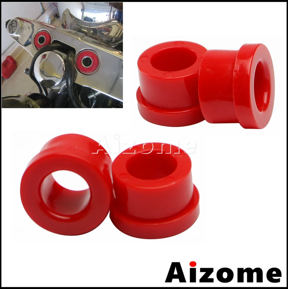 4x-Motorcycle-Polyurethane-Bushing-Handlebar-Riser-Bushings-For-Harley ...