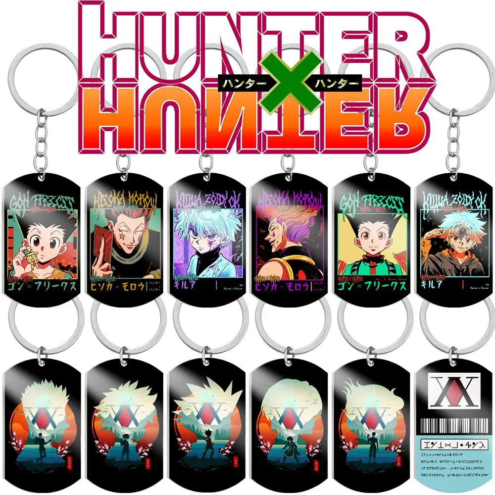 Anime-HUNTER-x-HUNTER-Keychain-Colorful-Hunter-License-Stainless-Steel ...