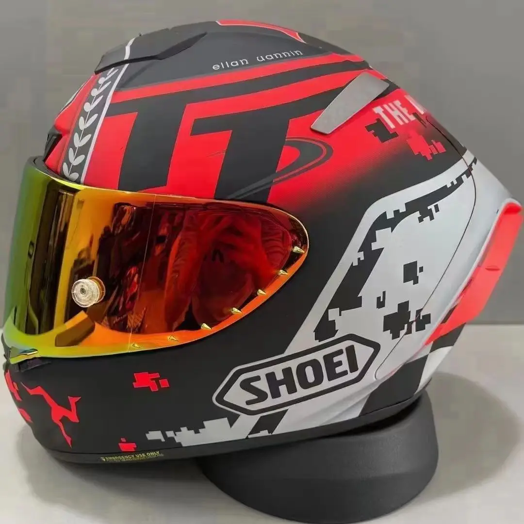 SHOEI X14 Isle of Red Man TT X-SPIRIT 3 Trooper 2018 motorcycle riding ...