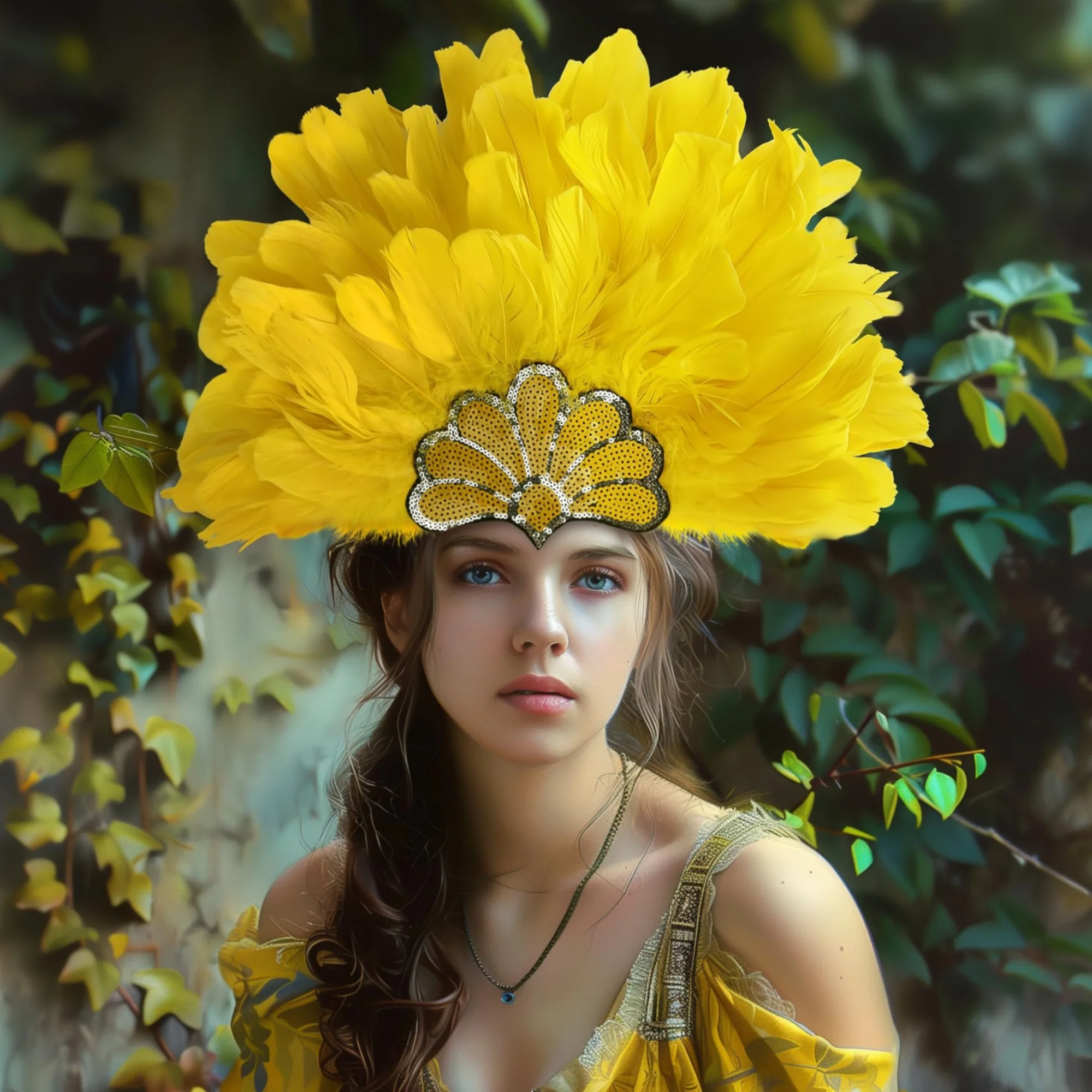 Tocado Showgirl, tocado con diadema, tocado de plumas de Carnaval ...