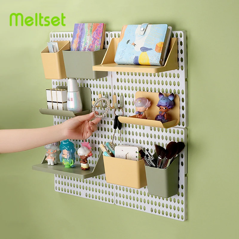 DIY-Wall-Shelf-Plastic-Pegboard-Hanging-Shelf-INS-Shelves-on-Wall-for ...