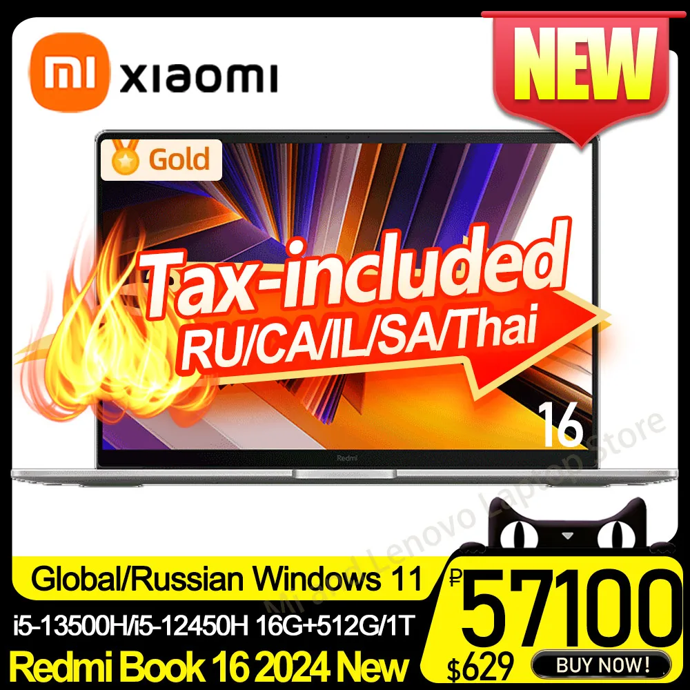 Xiaomi-ordenador-port-til-RedmiBook-16-Notebook-Mi-de-16-pulgadas-i5 ...