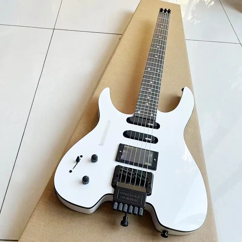Classic-headless-guitar-classic-bright-white-classic-polar-combination ...